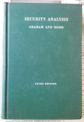 Security Analysis - Graham - Dodd - 3rd Edition - 1951 | eBay