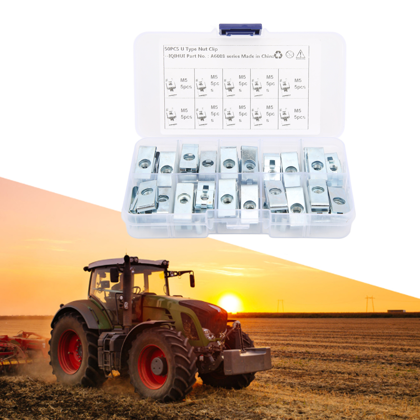 50Pcs Car U Shaped Clip Nut Rust Resistance Car Speed Fastener U Type ...