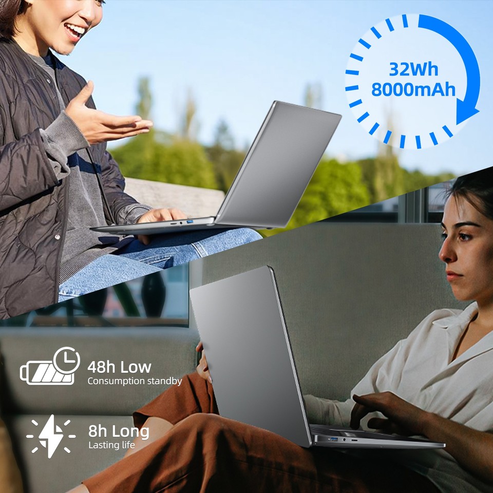 SGIN M17P 17.3" FHD IPS Laptop Windows 11 N4000 Intel 8 GB RAM + 256 GB ...