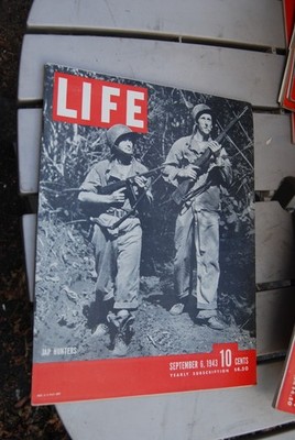 September 6, 1943 WWII Life Magazine World War II JAPANESE HUNTERS (#1 ...