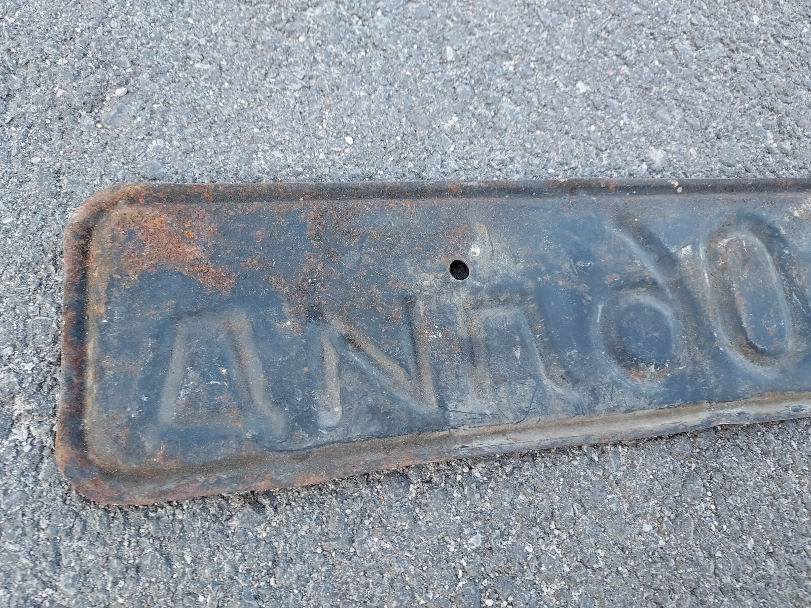 Lithuania CCCP Car License Plate - Unique 60s Falsified Original Number ...