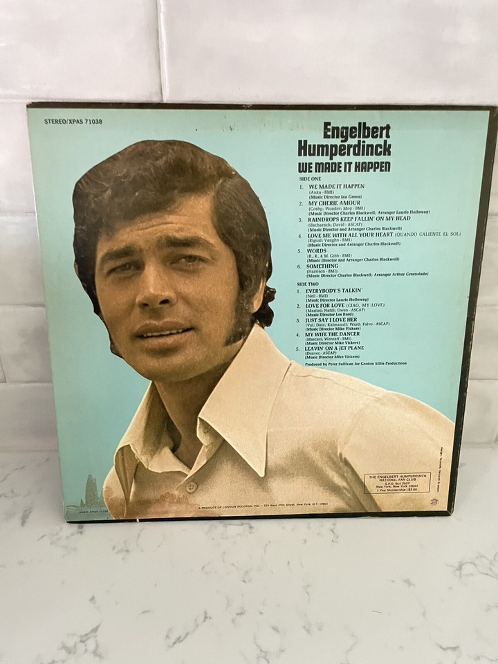 Engelbert Humperdinck: We Made It Happen 12" 33 RPM LP | eBay