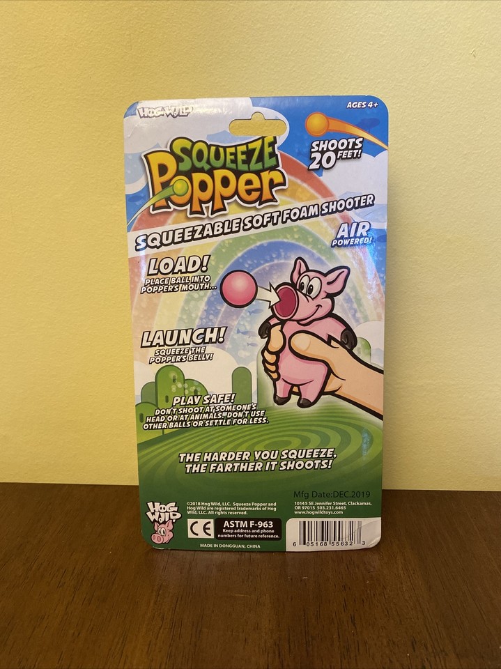 Hog Wild Sloth Popper Squeezeable Soft Foam Shooter - Shoots up to 20 ...