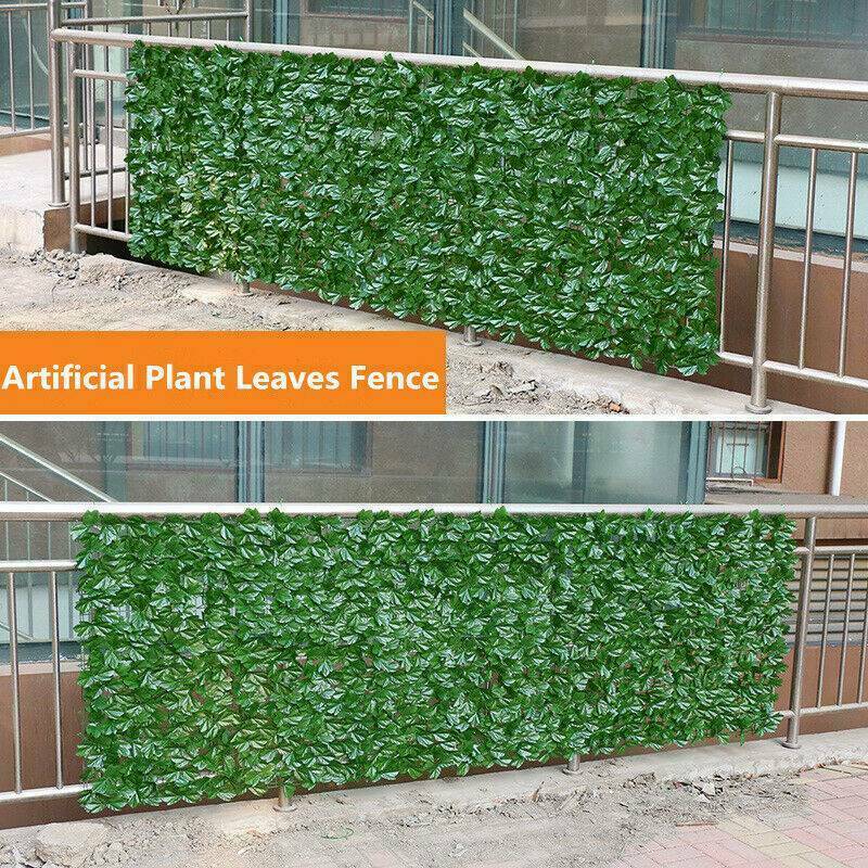 Artificial Faux Ivy Leaf Privacy Fence Screen Decor Panels Outdoor ...