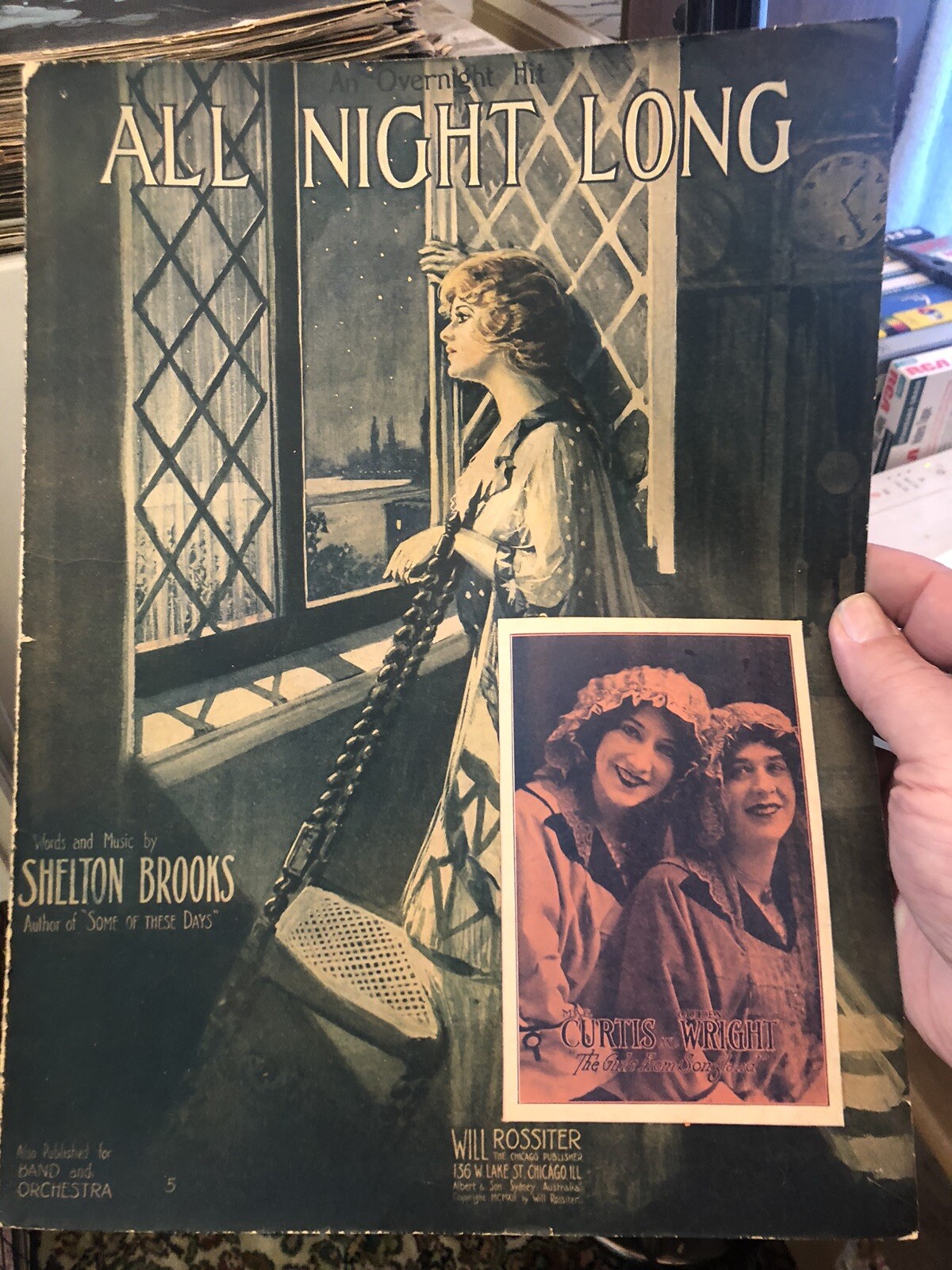1912 Ragtime sheet music ALL NIGHT LONG by Shelton Brooks | eBay