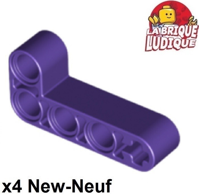 LEGO Technic 4x Liftarm 2x4 L Shape Thick Violet/Dark Purple 32140 New ...