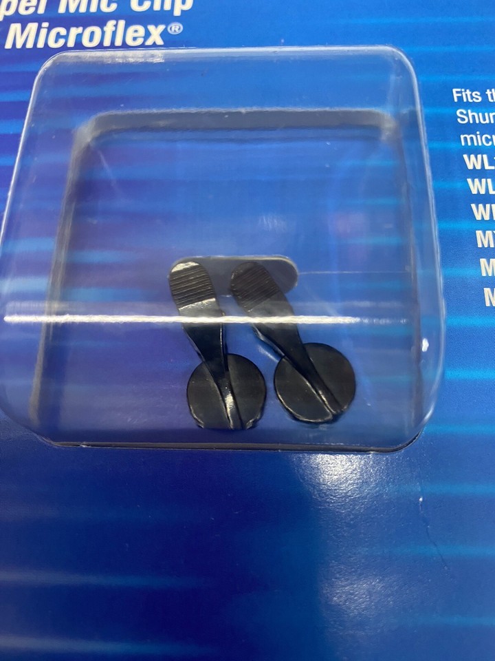 2-Shure RK183T1 Lapel Mic Clip Microflex Microphone Holder New Unused ...