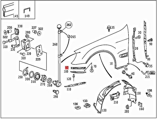 Genuine MERCEDES W220 S-CLASS W220 Bracket 2208801214 | eBay
