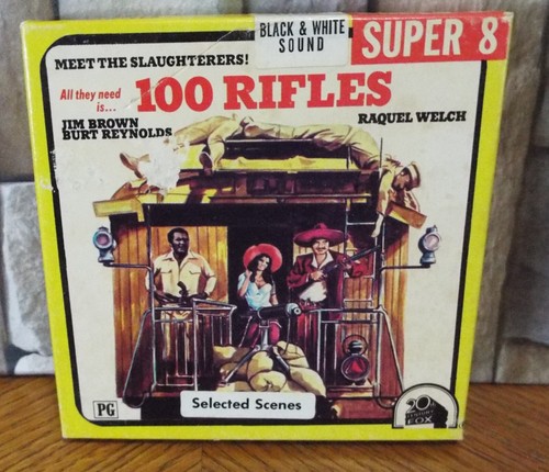 100 Rifles Rare Super 8 Film, Black & White with Sound, 200 Foot, Burt ...
