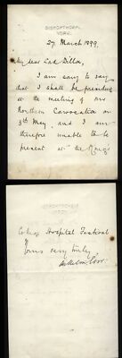 1899 William Maclagan - Ebor, Archevêque De York, Bishopthorpe À Lord ...