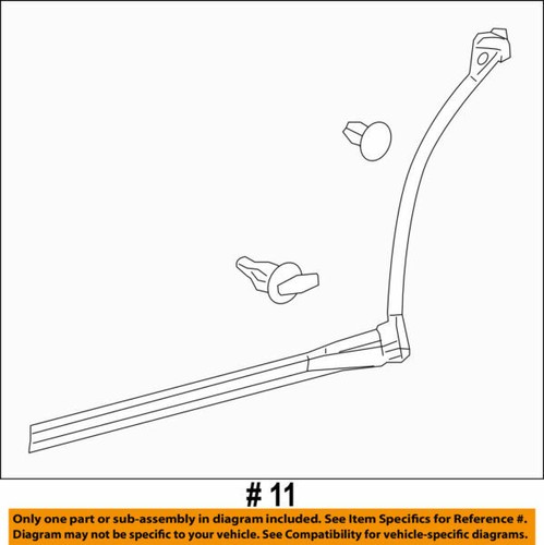 67887-0C060 Toyota Weatherstrip, rear door, no.2 rh 678870C060, New ...