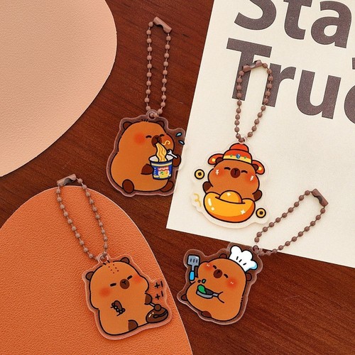 Cute Capybara Keychain Pendant Cartoon Capybara Bag Pendant for Girl ...