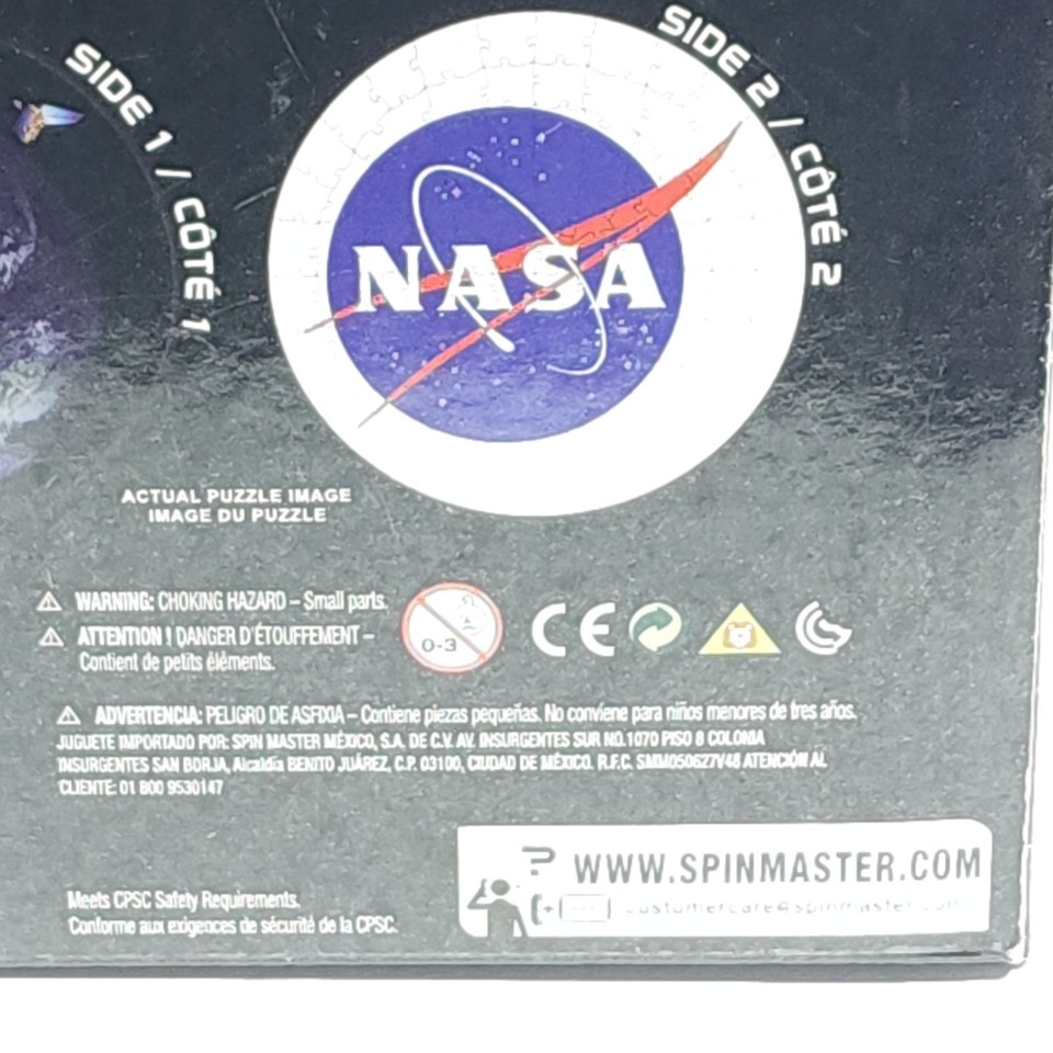 NASA EARTH 2-Sided Shaped Jigsaw Puzzle & Storage Tin 100 Piece 14 ...