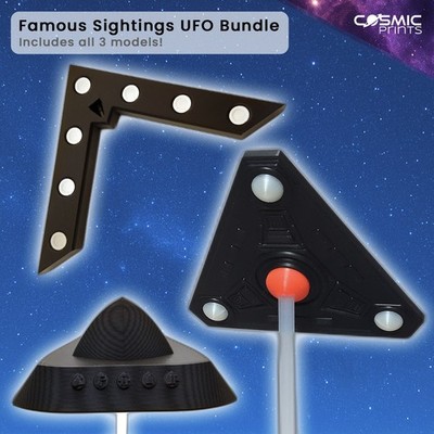 Famous Sightings UFO Model Bundle | Rendlesham Phoenix Belgium UAP ...