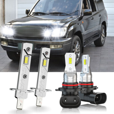 For Lexus LX470 1998-2007 LED Combo Headlight 9005 & H1 High Low Beam ...