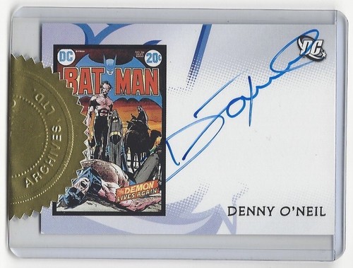 RITTENHOUSE DC LEGACY - CASE TOPPER AUTOGRAPH DENNY O'NEIL | eBay