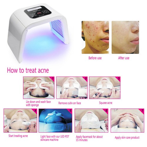 LED Light Photodynamic Therapy 7 Colors PDT Machine Face Spa Skin ...
