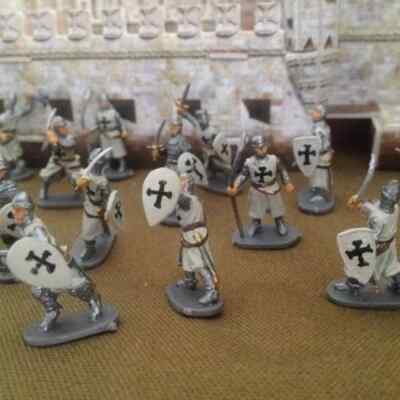 1/72 Caesar's Crusaders Templars Medieval Roman Legions Painted Soldier ...