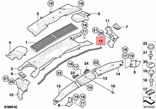 For BMW Genuine Cabin Air Filter Case Seal 64316935369 | eBay