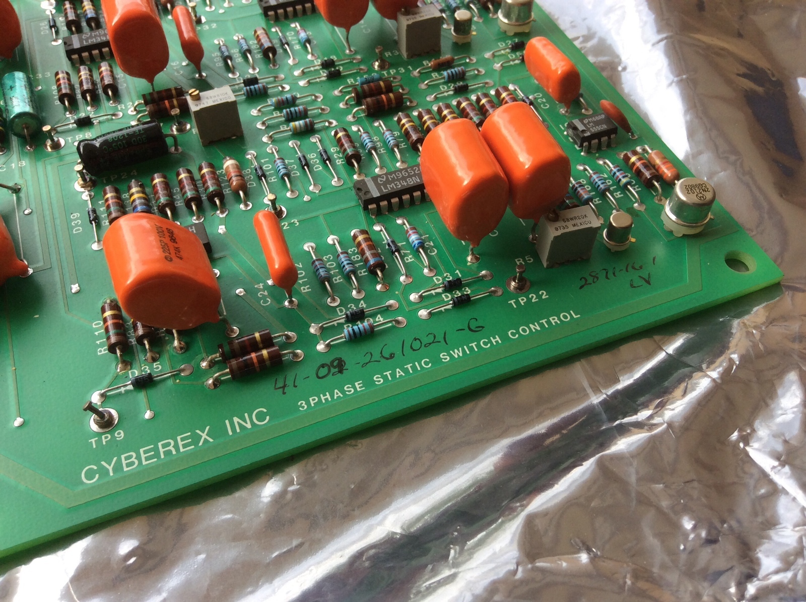 CYBEREX STATIC SWITCH CONTROL 41-09-261021 CIRCUIT BOARD NEW SALE $129 ...