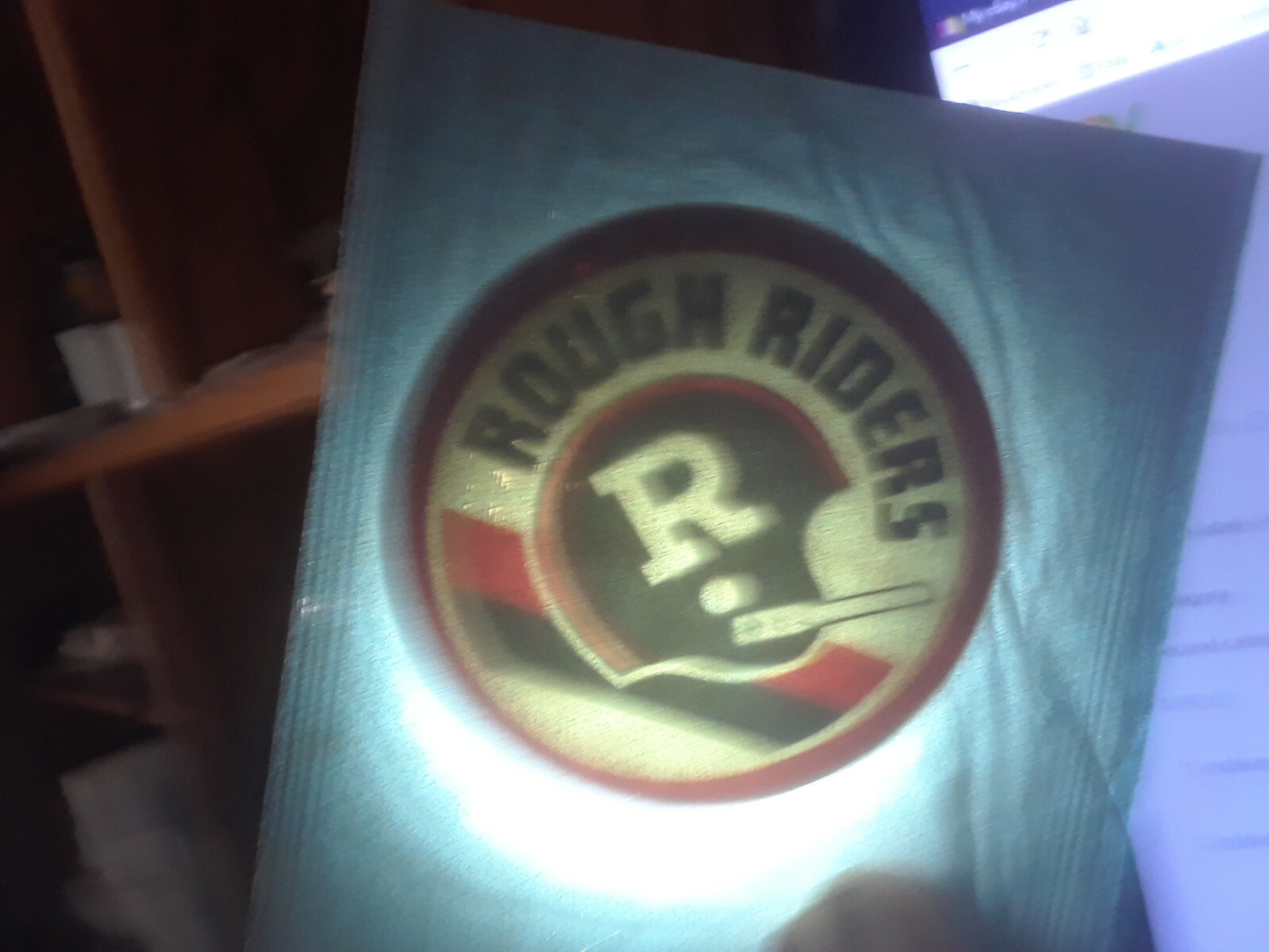 1971 Mac's Milk Ottawa Rough Riders Logo Cloth Sticker Mint Factory ...