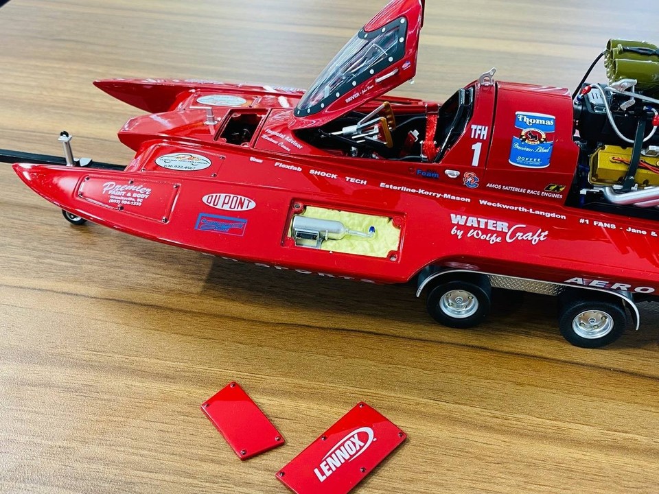 2006 THF Lou Osmans Speed Sport Hydro BAD Red[1/18 Diecast Full Opening ...