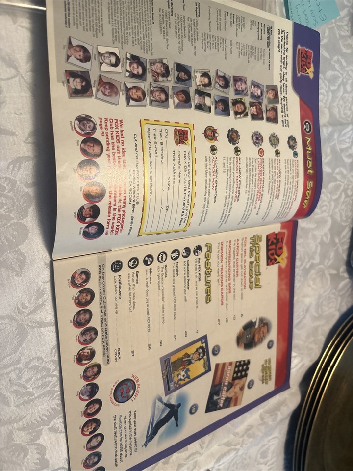 Fox Kids Magazine Cybersix Winter 2000 Vintage Issue #41 with Digimon ...