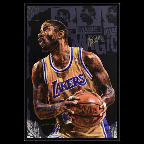 Stephen Holland "Magic Johnson - Showtime" Signed & Framed | eBay