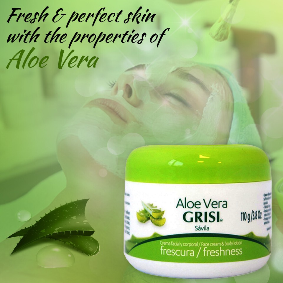 Grisi Face and Body Moisturizing Cream. Aloe Vera. Anti Aging. 3.8 Oz ...