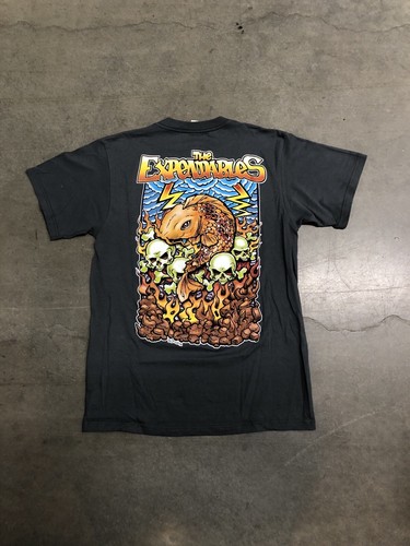 The Expendables Band 2019 Tour Merchandise Graphic Koi Fish Skull T ...