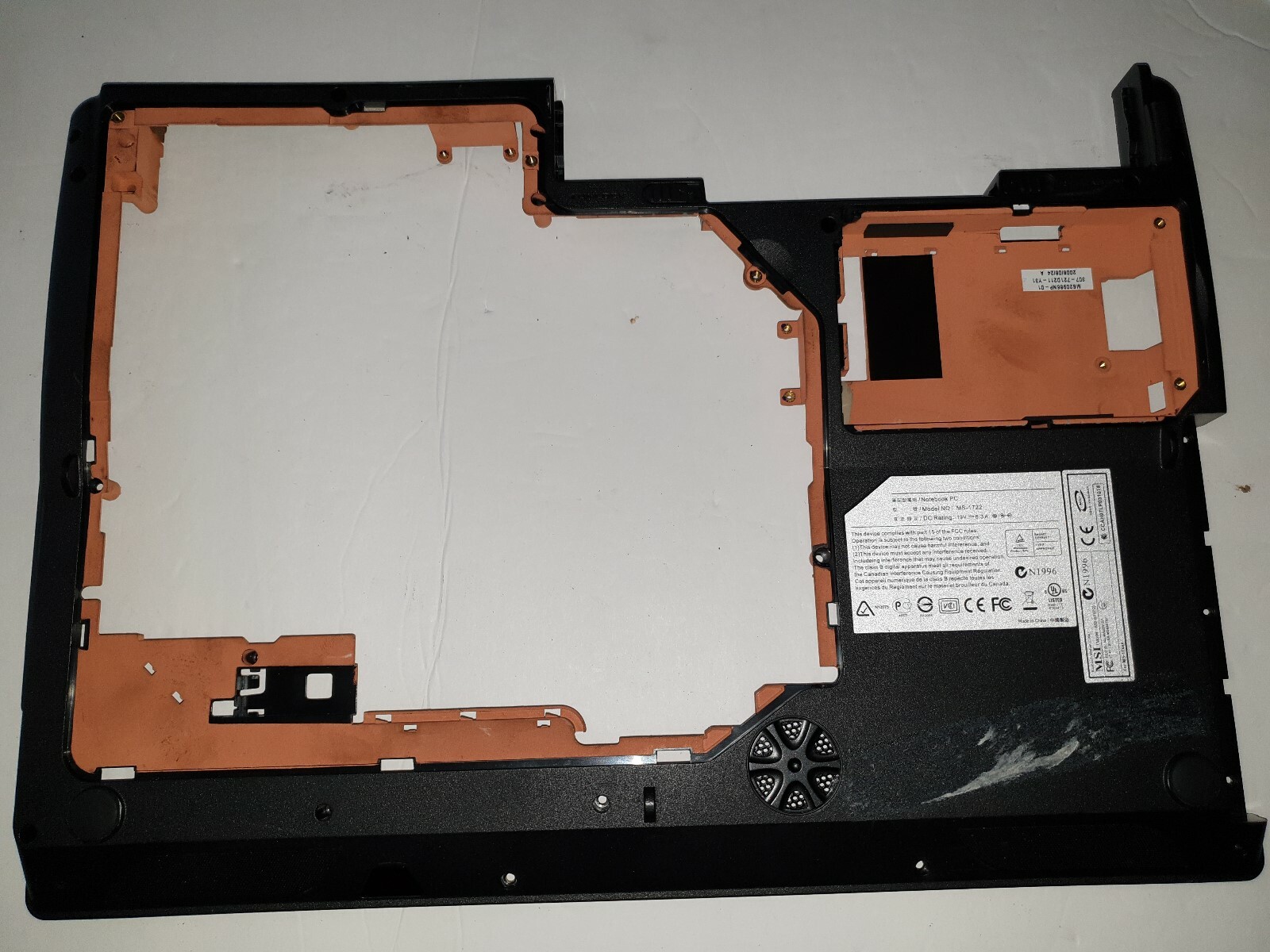 ORIGINAL MSI GX720 / E7235 MS-1722 Bottom Case Base 721D213Y31, E2P ...