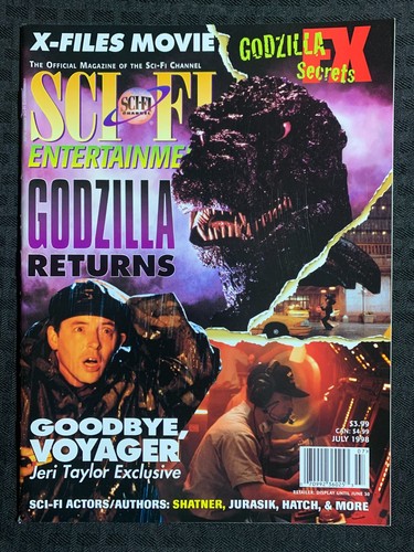 1998 July SCI-FI ENTERTAINMENT Magazine FVF 7.0 Godzilla Returns / X ...