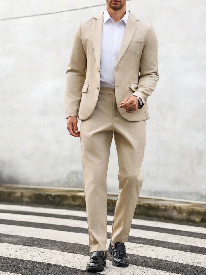 Trajes Para Hombre Caqui de Vestir Chaqueta Elegantes Saco Pantalón ...