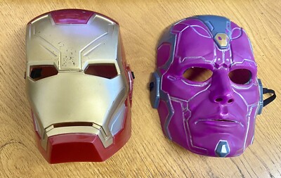 Marvel Avengers Iron Man Vision MCU AOU mask bundle Rubies Fancy dress ...