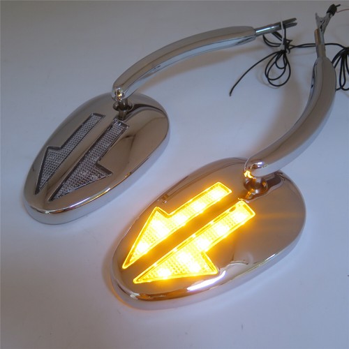 Integrated Arrow LED Turn Signals Mirror For Harley CVO Limited VRSCAW ...