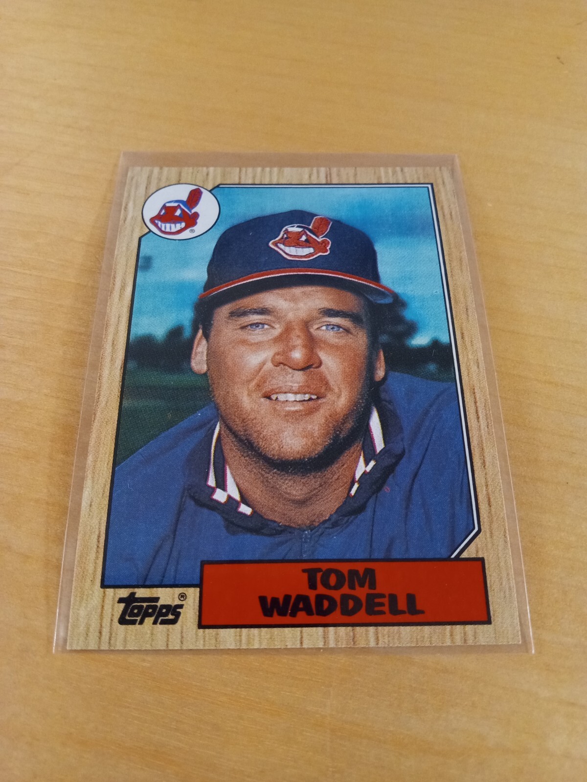 1987 Topps #657 TOM WADDELL Cleveland Indians Baseball Card, Pitcher ...