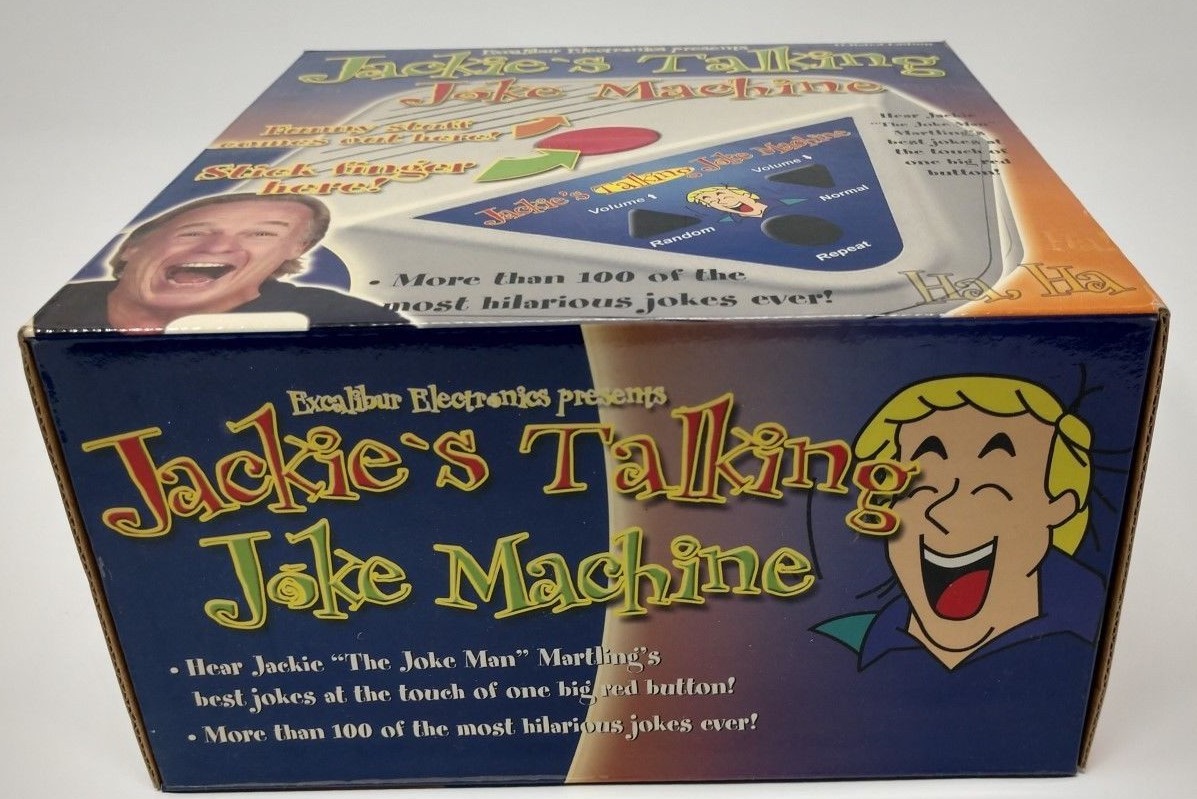 Jackie's Talking Joke Machine Martling Fun Jokes Excalibur Electronics ...