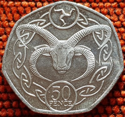 IOM 2018 Manx Slightly Circulated Manx Loaghtan 50p Coin | eBay