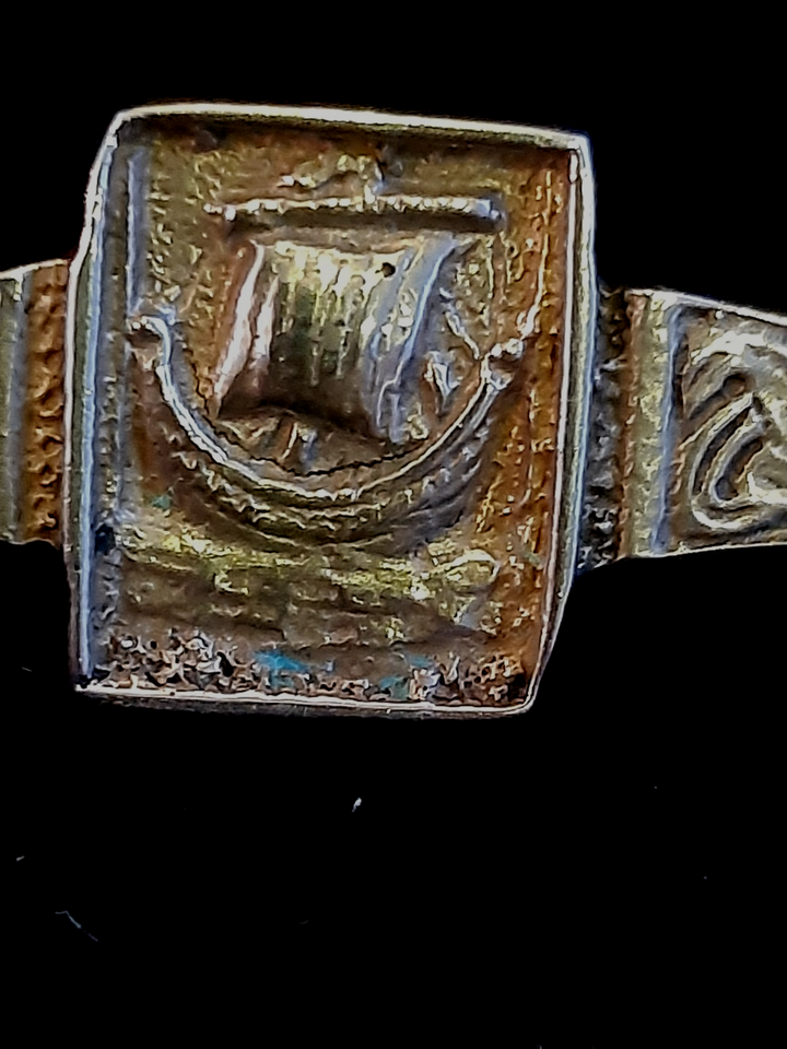 Hallmarked Alexander Ritchie Iona Sterling Silver Viking Long Boat Bar ...