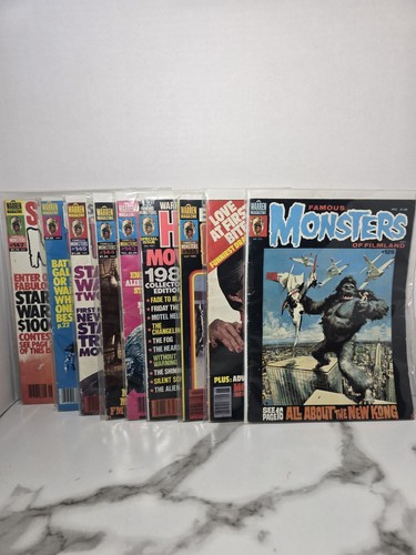 Lot of 9 Vintage Famous Monsters Warren Magazines | eBay