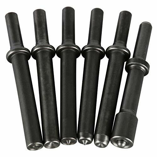 7Pcs 0.401 Shank Smoothing Pneumatic Air Rivet Hammer Chisel Carbon ...