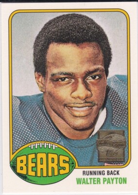 WALTER PAYTON ROOKIE CARD Topps RP Reprint RC NFL Football CHICAGO ...