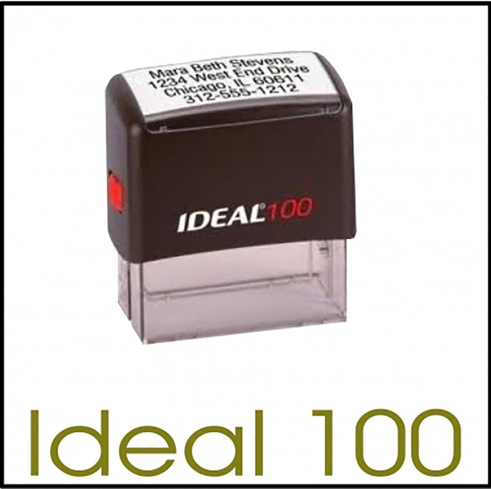 Ideal 100 Replacement Ink Pad R100 Blue Ink | eBay