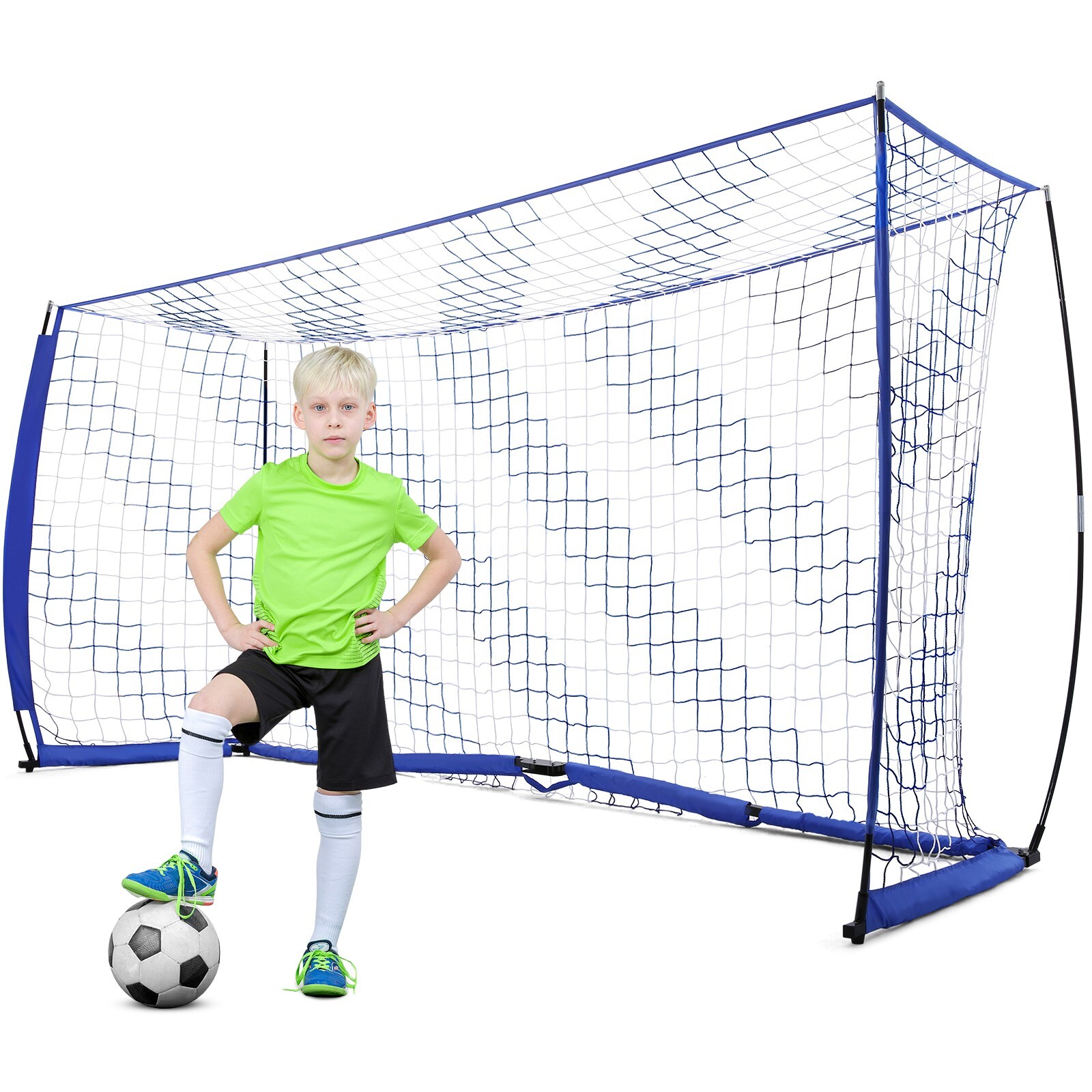 Soccer Goal Portable Bow Style Net Perfect For Soccer Practice Net 12ft ...