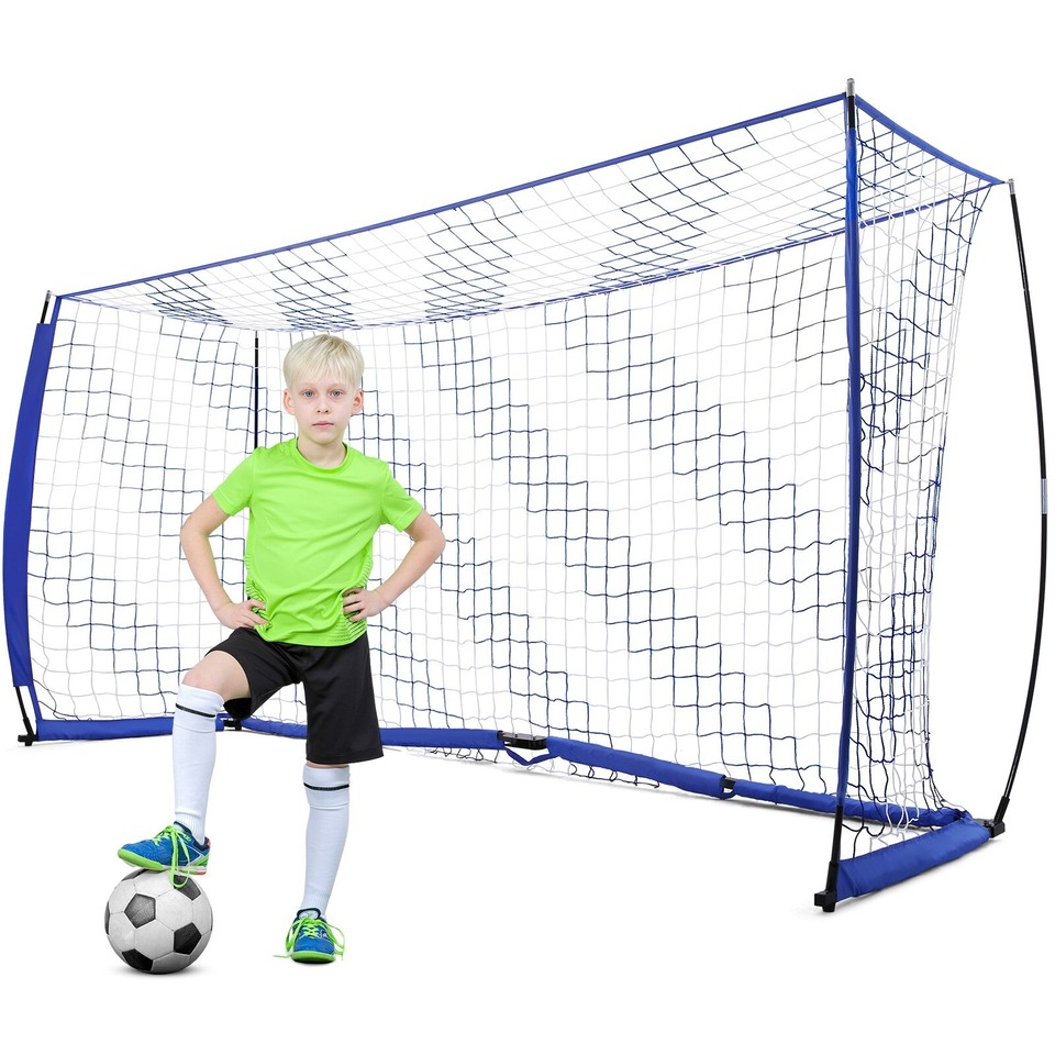 Soccer Goal Portable Bow Style Net Perfect For Soccer Practice Net 12ft ...