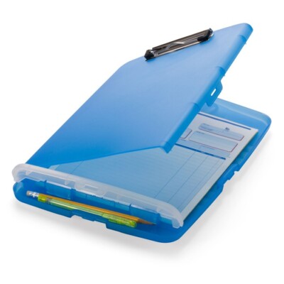 Officemate Slim Clipboard Storage Box, Translucent Blue (83304) | eBay