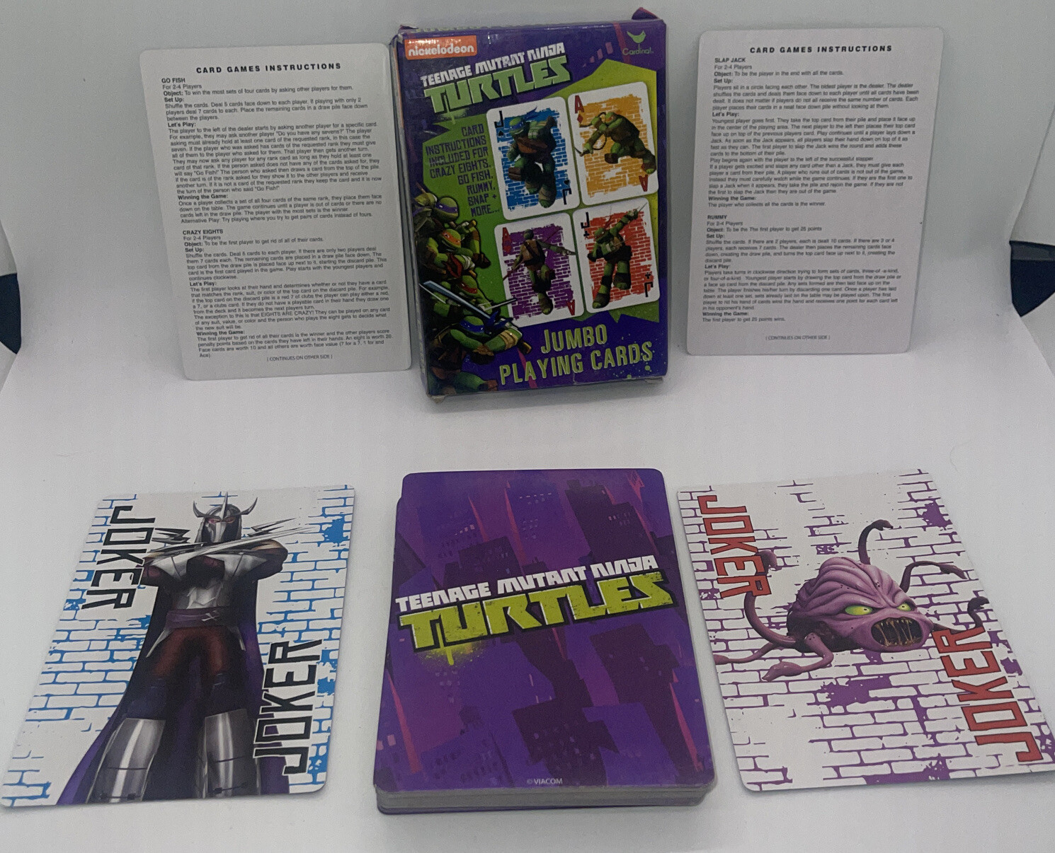 Teenage Mutant Ninja Turtles Jumbo Childrens Playing Cards Kids Games ...