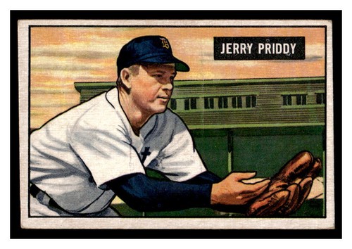 1951 Bowman Baseball #71 Jerry Priddy 51BBB-03 | eBay
