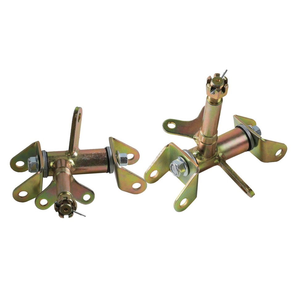 Front Steering Knuckle Spindle+ 4 Stud Wheel Hub For ATV Go Kart Quad ...