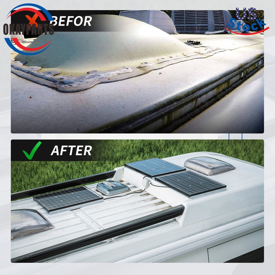 18" X 26" White RV Skylight Cover Exterior Camper Trailer Rough Hole 14 ...